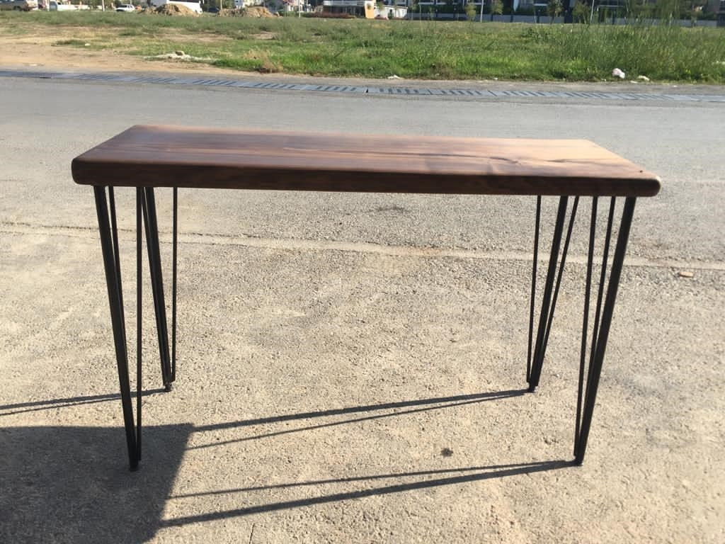 Home Entryway Furniture,console Hall Table Dining, Slab , Natural Solid ...