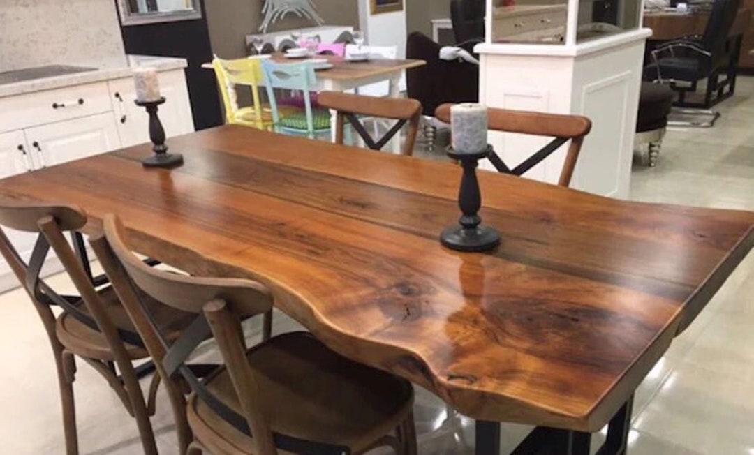 American Black Walnut Table Set ,walnut Office Table With 6 Chairs Set ...