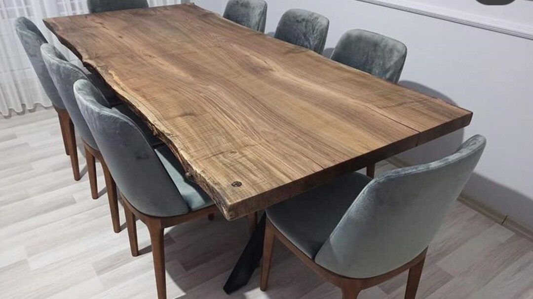Wooden Table,custom Live Edge Dining Table, Kitchen Table, Live Edge ...
