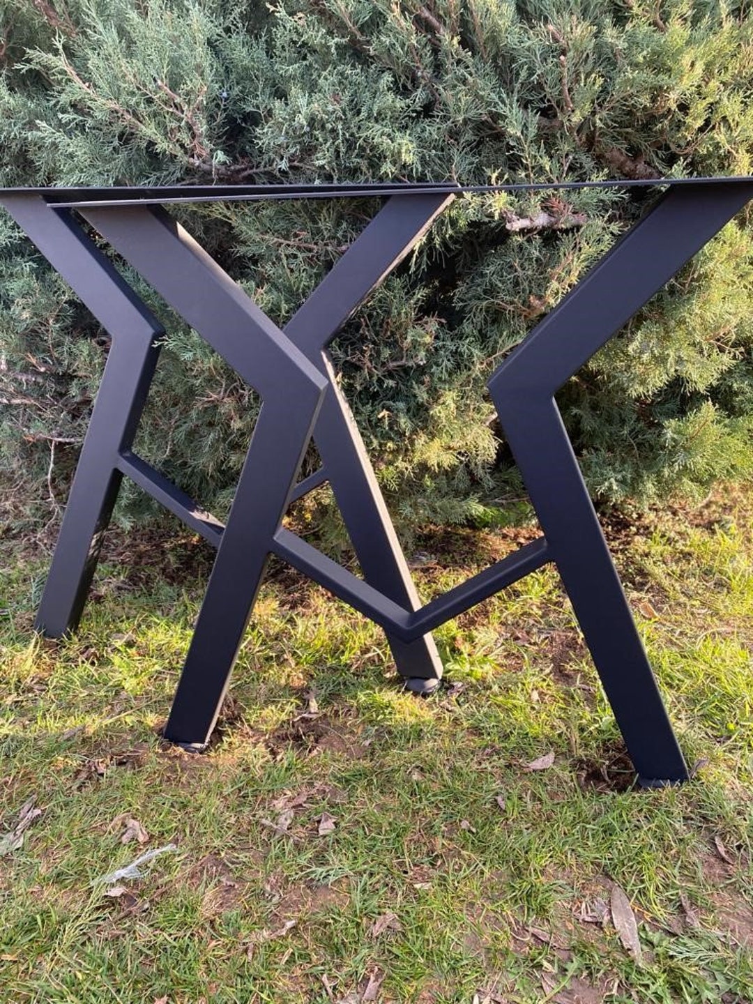 Steel Table Legs: Metal Dining or Desk Leg Pairs, Custom Sizes - Etsy