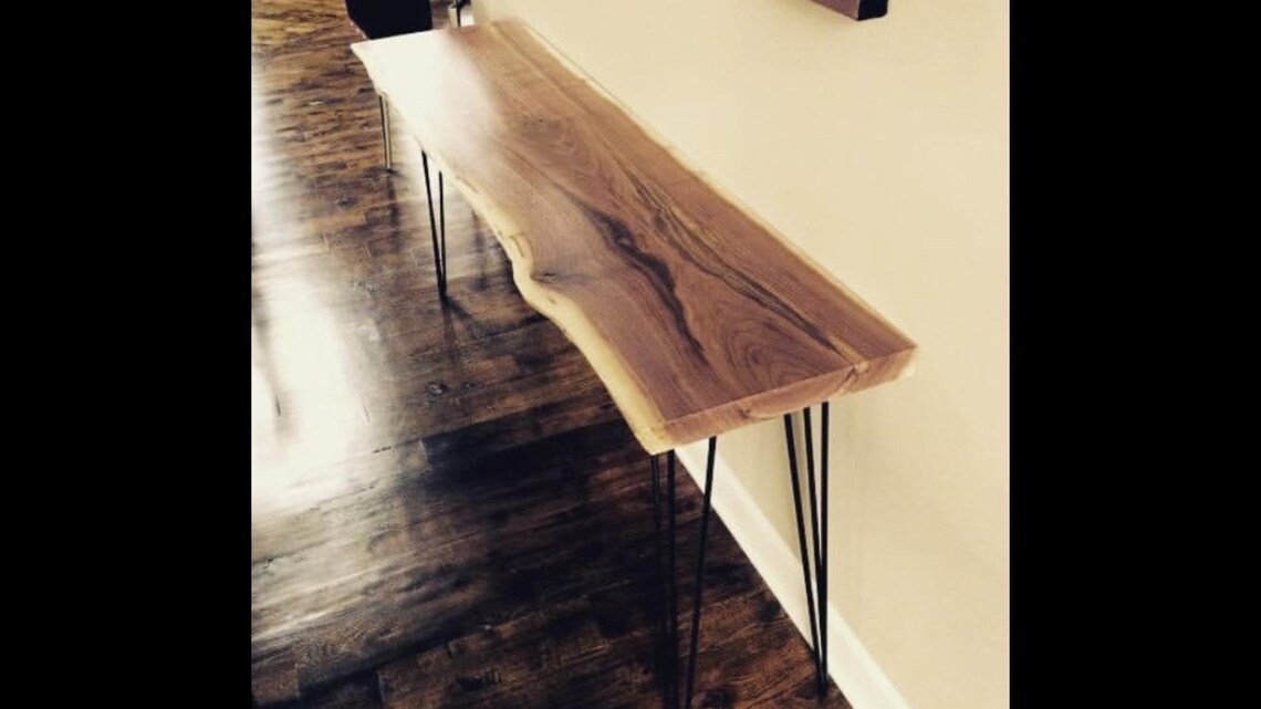 Home Entryway Furniture,console Hall Table Dining, Slab , Natural Solid ...