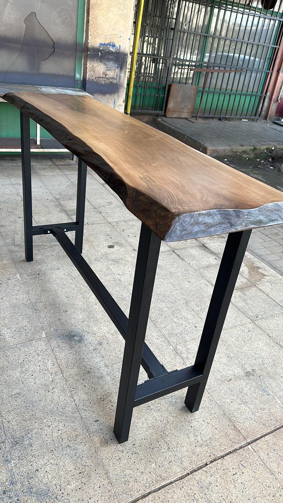 Custom Walnut Bar Table: Unique Design Pub Table - Etsy