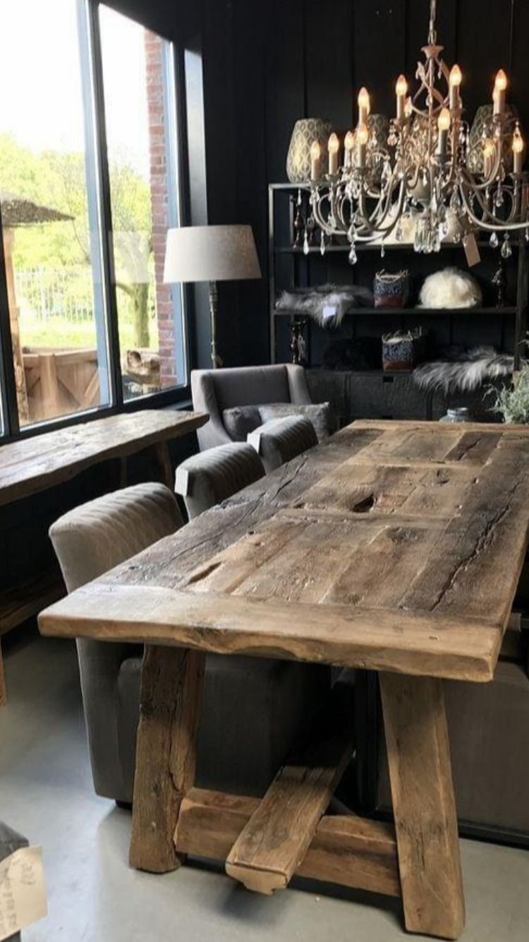 Rustic Dining Tablefarm Table Farmhouse Table Trestle - Etsy Canada