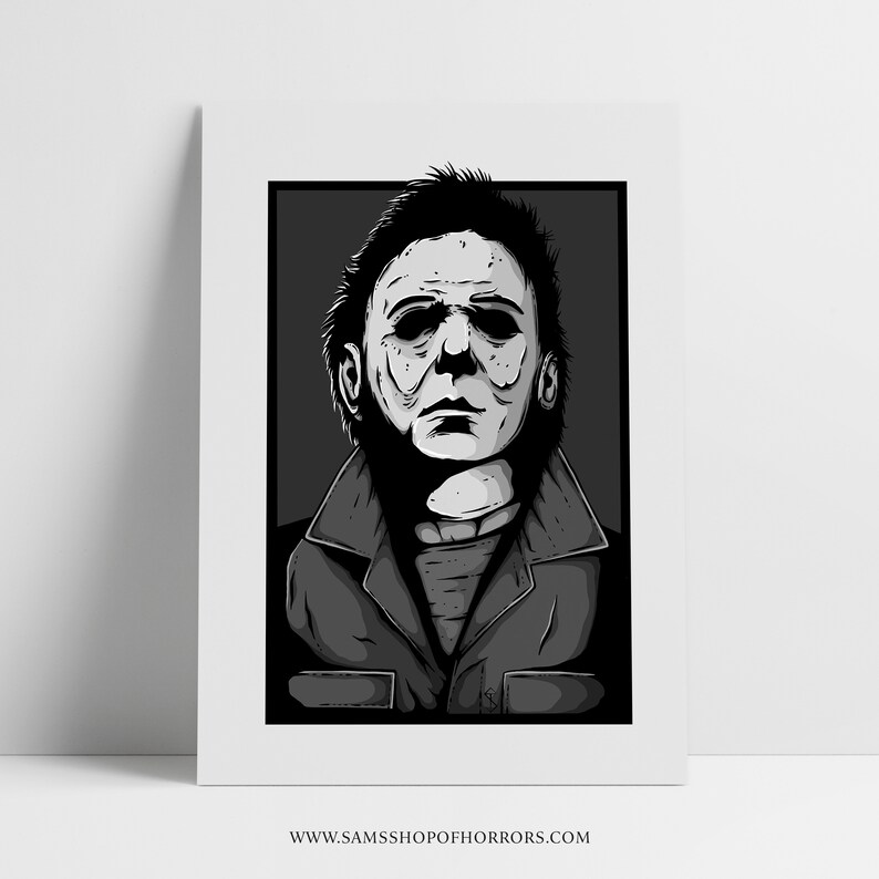 Michael Myers Horror Portrait Halloween Movie Horror Film - Etsy