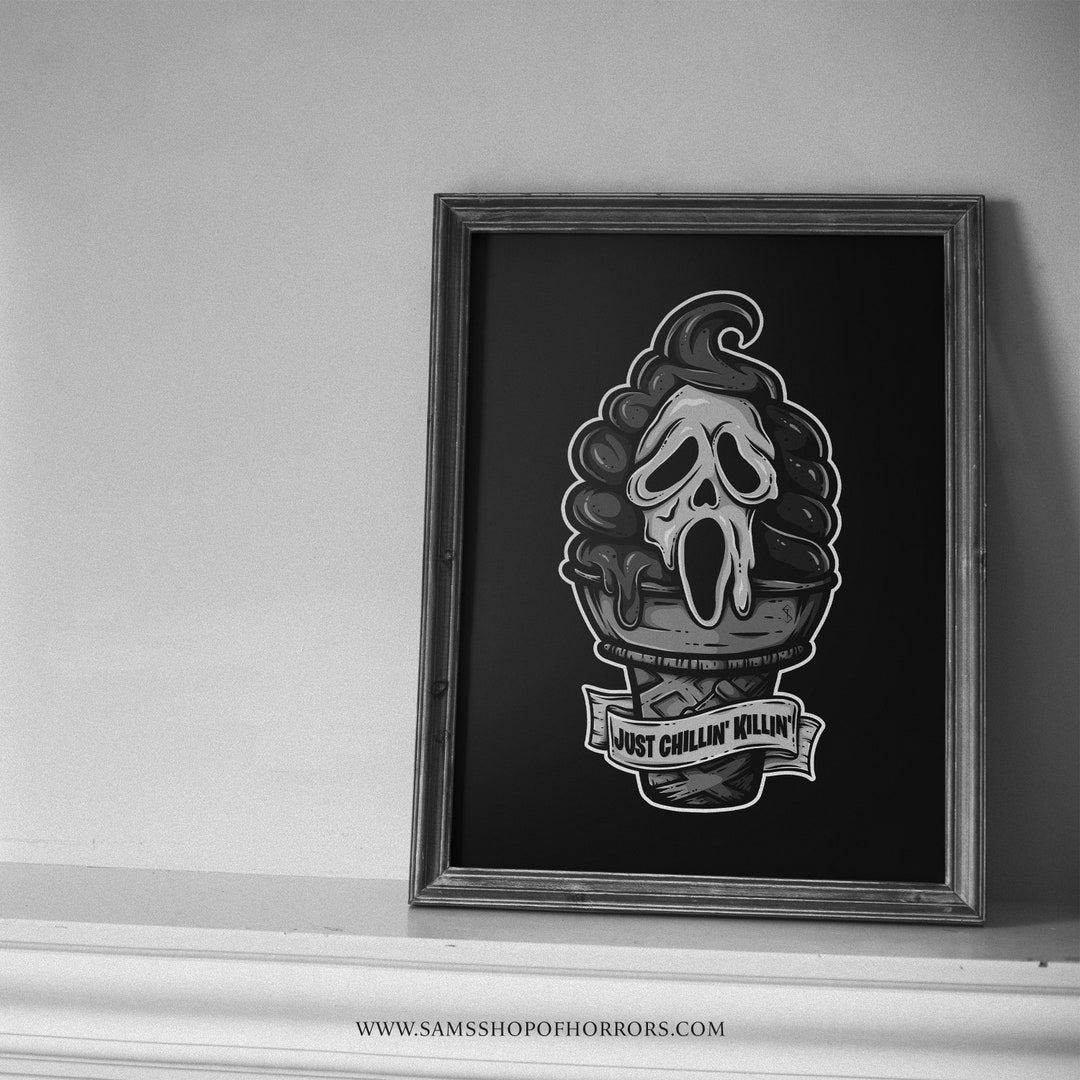 Just Chillin, Killin Ghostface Horror Print - Etsy UK
