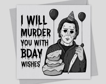Funny Birthday Card Horror Card It Has A Happy Birthday - Etsy