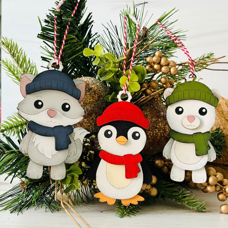 Arctic Animal Pop-out Craft Kit: Polar Bear, Penguin, Fox (digital File ...