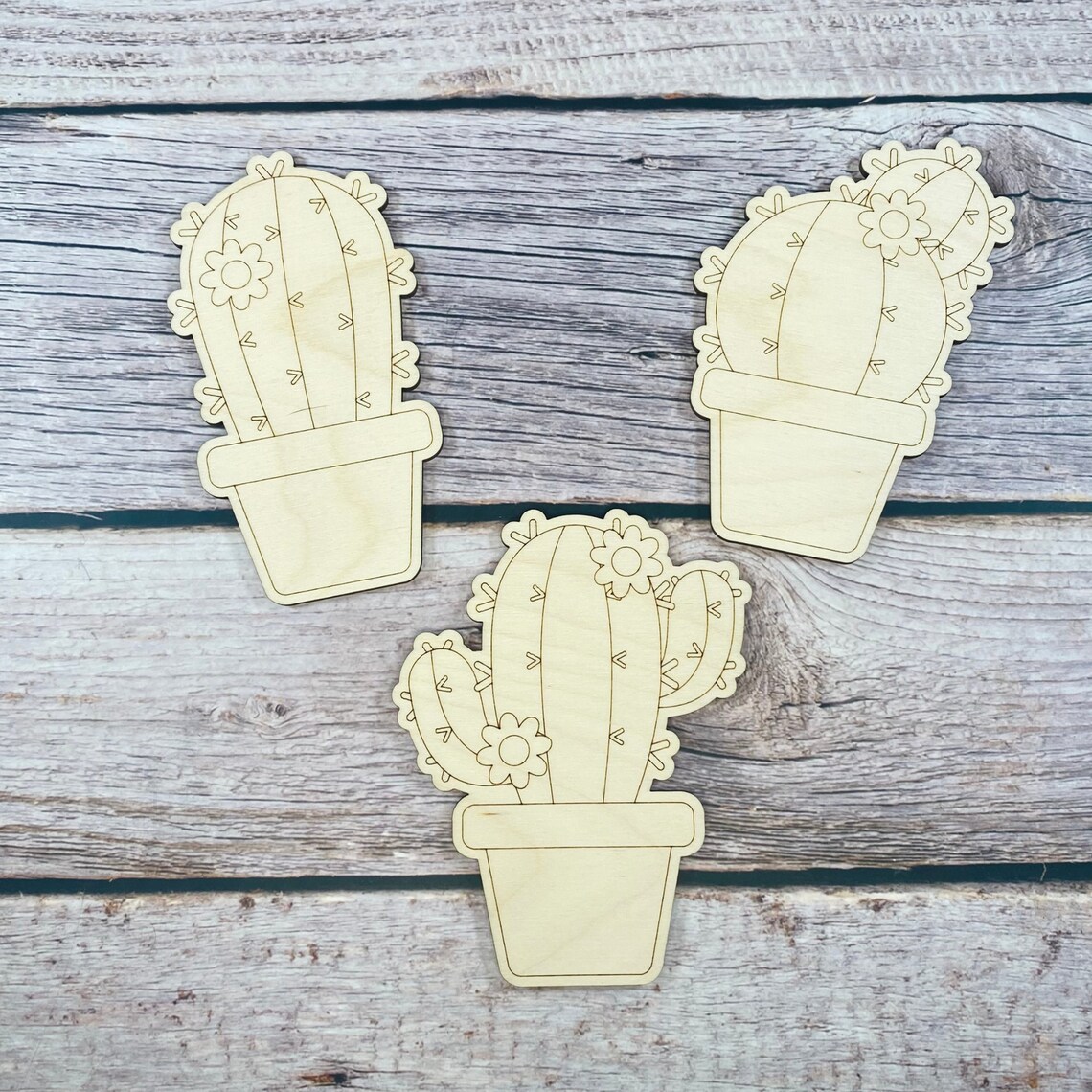 Cactus, Pop-out Kids DIY Craft Kit, SVG, Digital File, Glowforge, Laser ...
