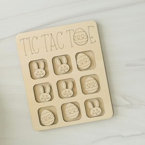 Easter Tic Tac Toe Game, Pop-out Activity, SVG, Digital, Glowforge ...