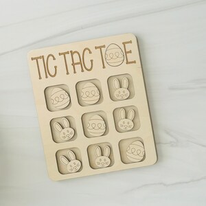 Easter Tic Tac Toe Game, Pop-out Activity, SVG, Digital, Glowforge ...