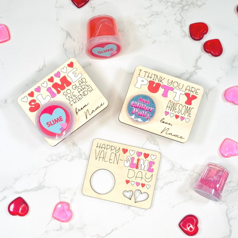 Valentine Favor Bundle, Slime, Pencil, Slap Bracelet, Stamp, Classroom ...