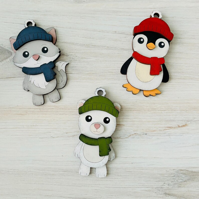 Arctic Animal Pop-out Craft Kit: Polar Bear, Penguin, Fox (digital File ...