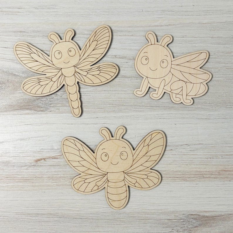 Insect Pop-out Kids Craft Kit, Glowforge SVG (digital File) - Etsy