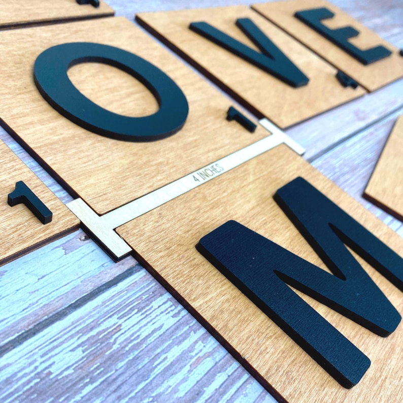 Wall Tiles Wall Puzzle Name Puzzle SVG Laser Cut File - Etsy