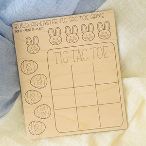 Easter Tic Tac Toe Game, Pop-out Activity, SVG, Digital, Glowforge ...