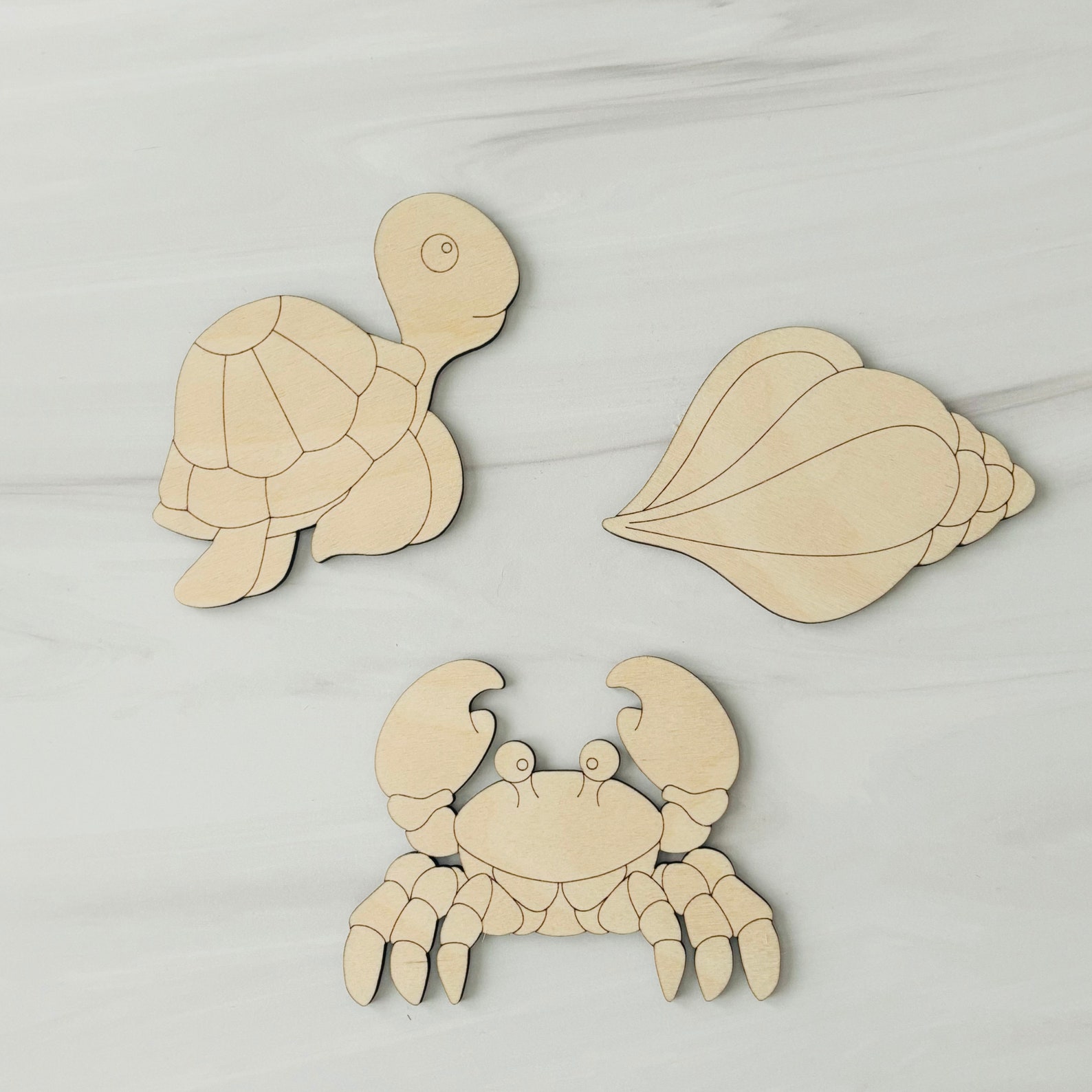 Beach Animal Pop-out Kids DIY Craft Kit, SVG, Beach Life, Turtle ...