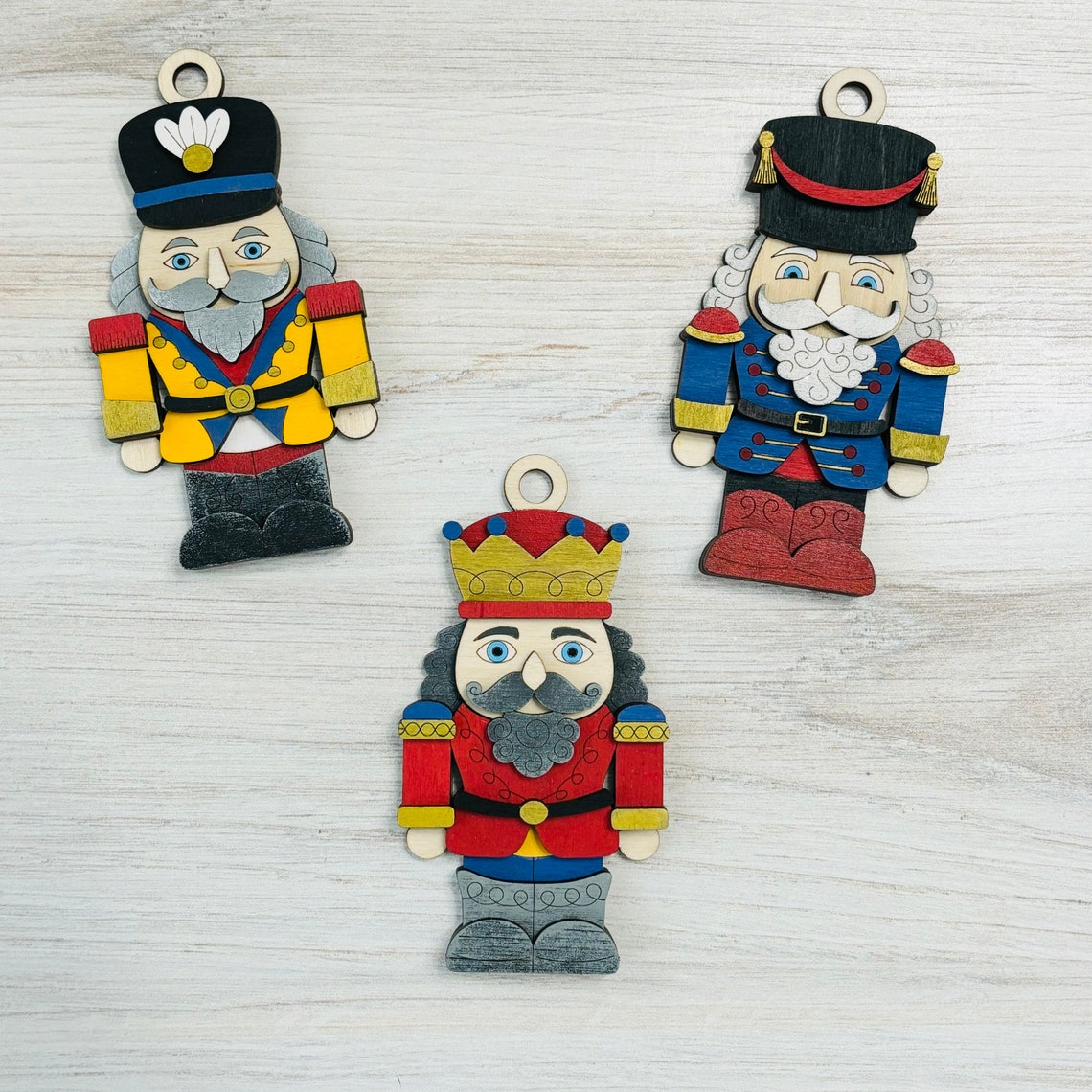 Christmas Ornament, Pop-out Kids DIY Craft Kit, SVG, Nutcrackers ...