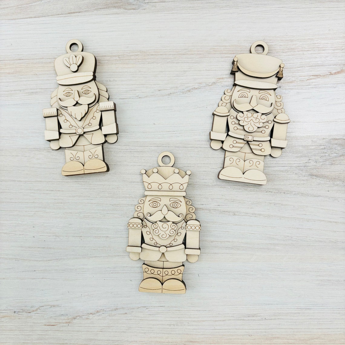 Christmas Ornament, Pop-out Kids DIY Craft Kit, SVG, Nutcrackers ...