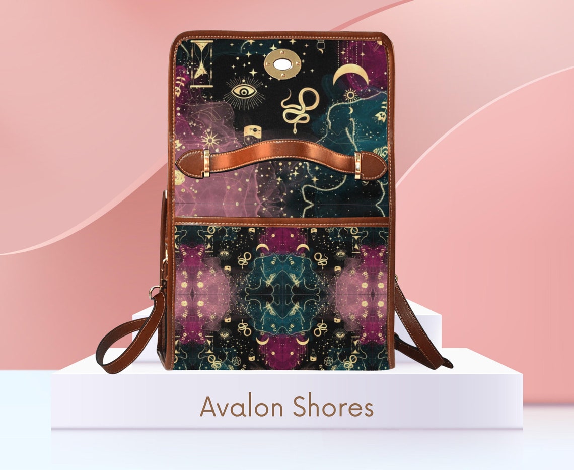 Witch Canvas Satchel Cute Witchy Bag Cute Goth Bag Boho - Etsy