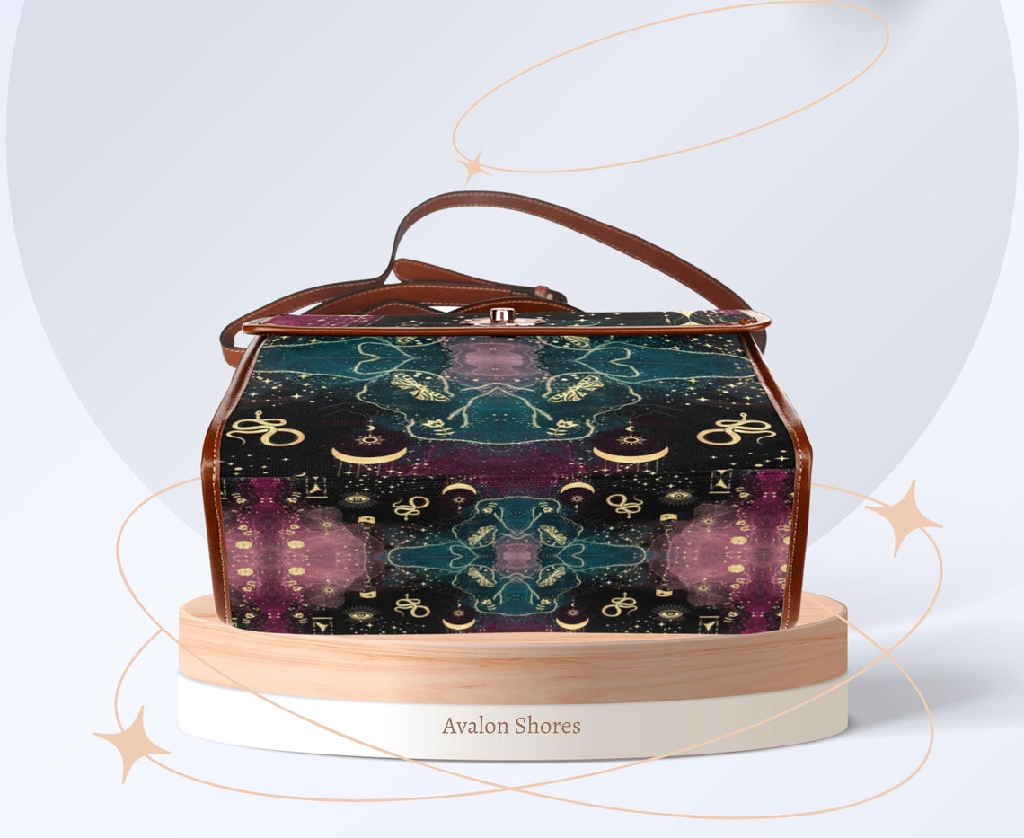 Witch Canvas Satchel Cute Witchy Bag Cute Goth Bag Boho - Etsy