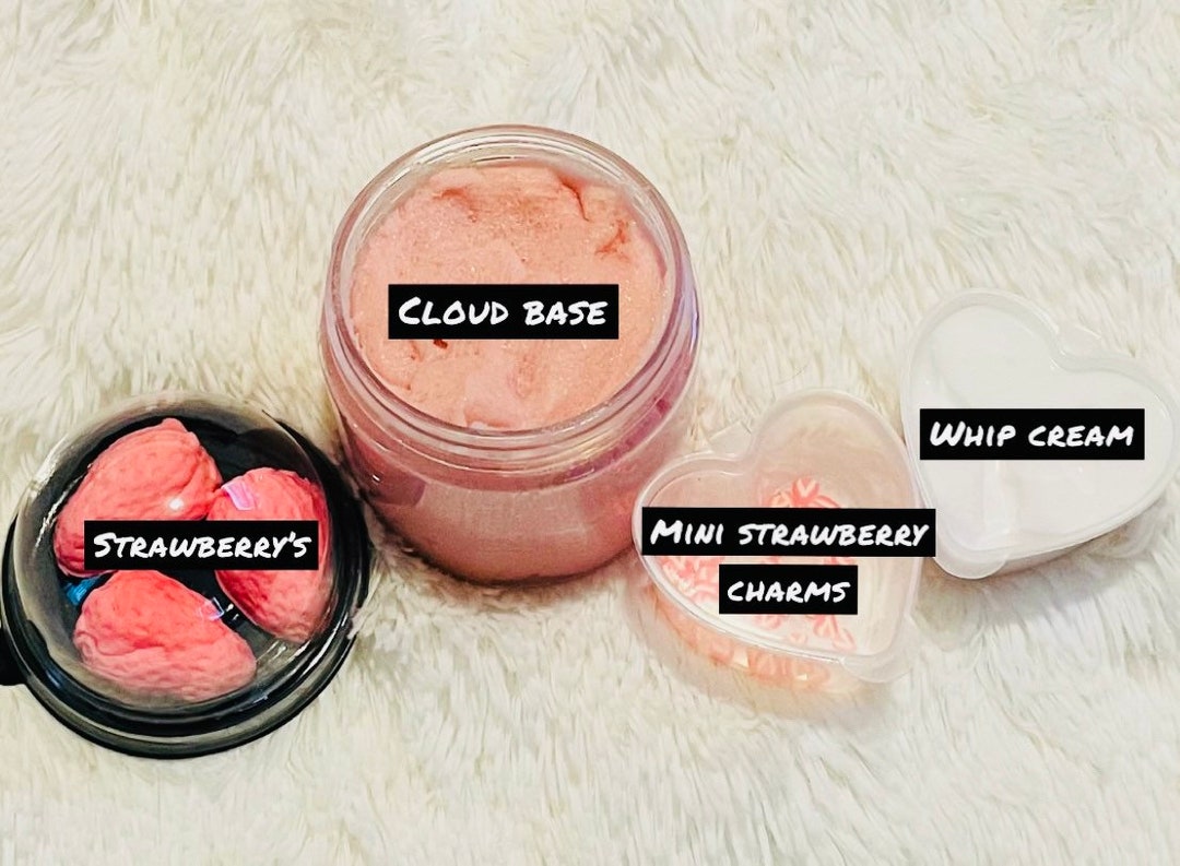 Strawberry Shortcake Slime - Etsy