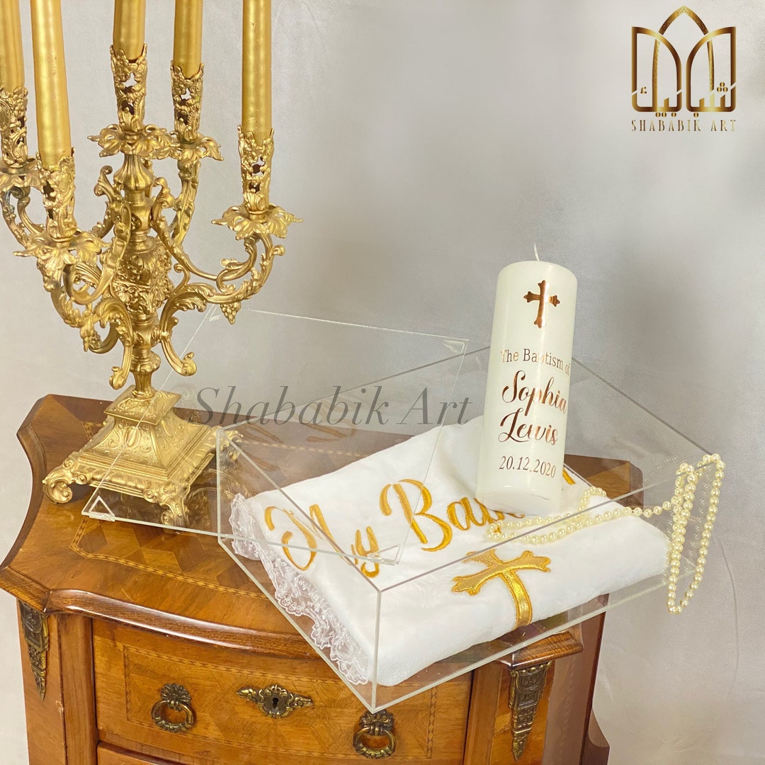 Personalised Christening Box , Greek Christening , Acrylic Box ...