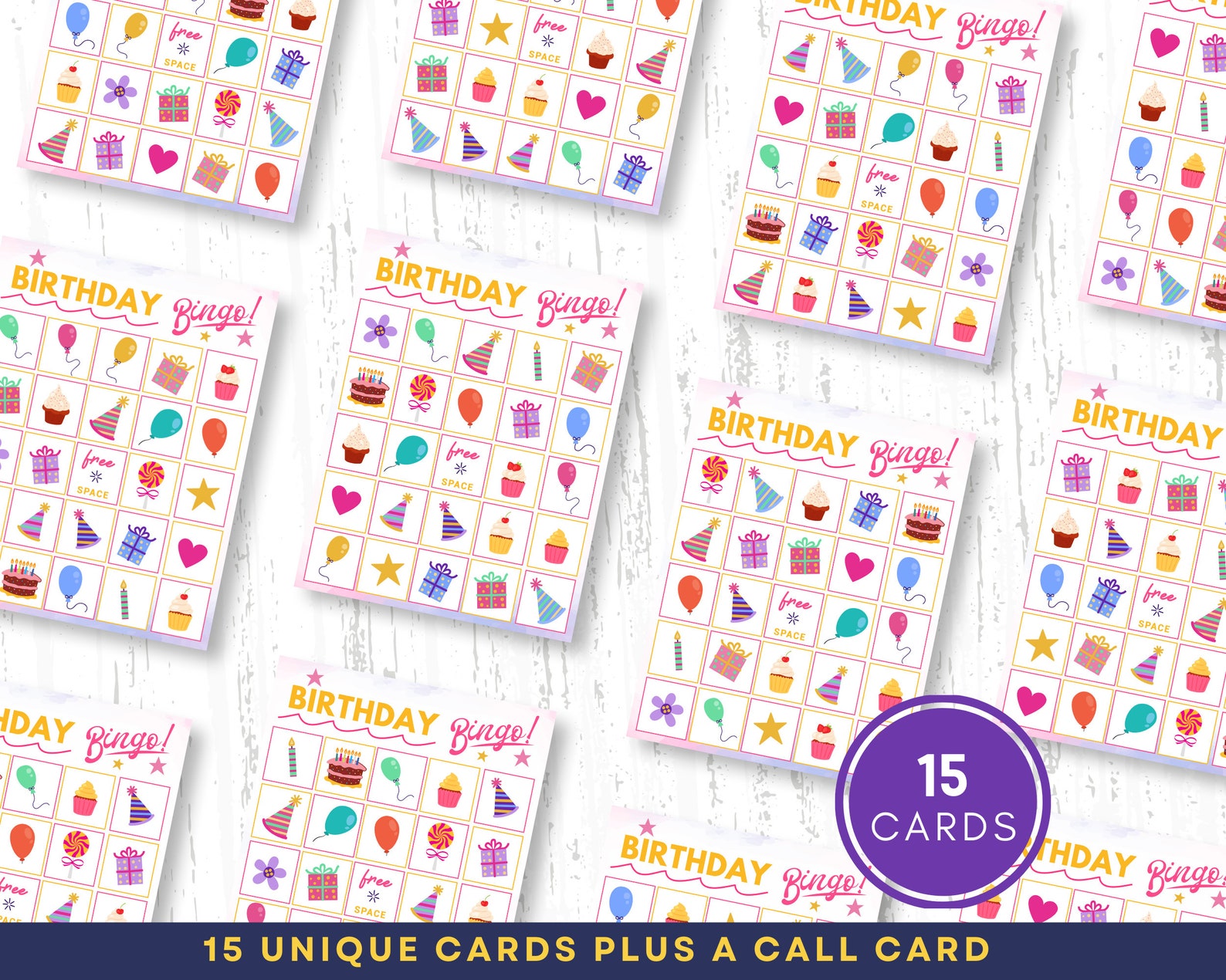 Birthday Bingo Game | Printable Birthday Bingo Cards for Kids | Teens ...