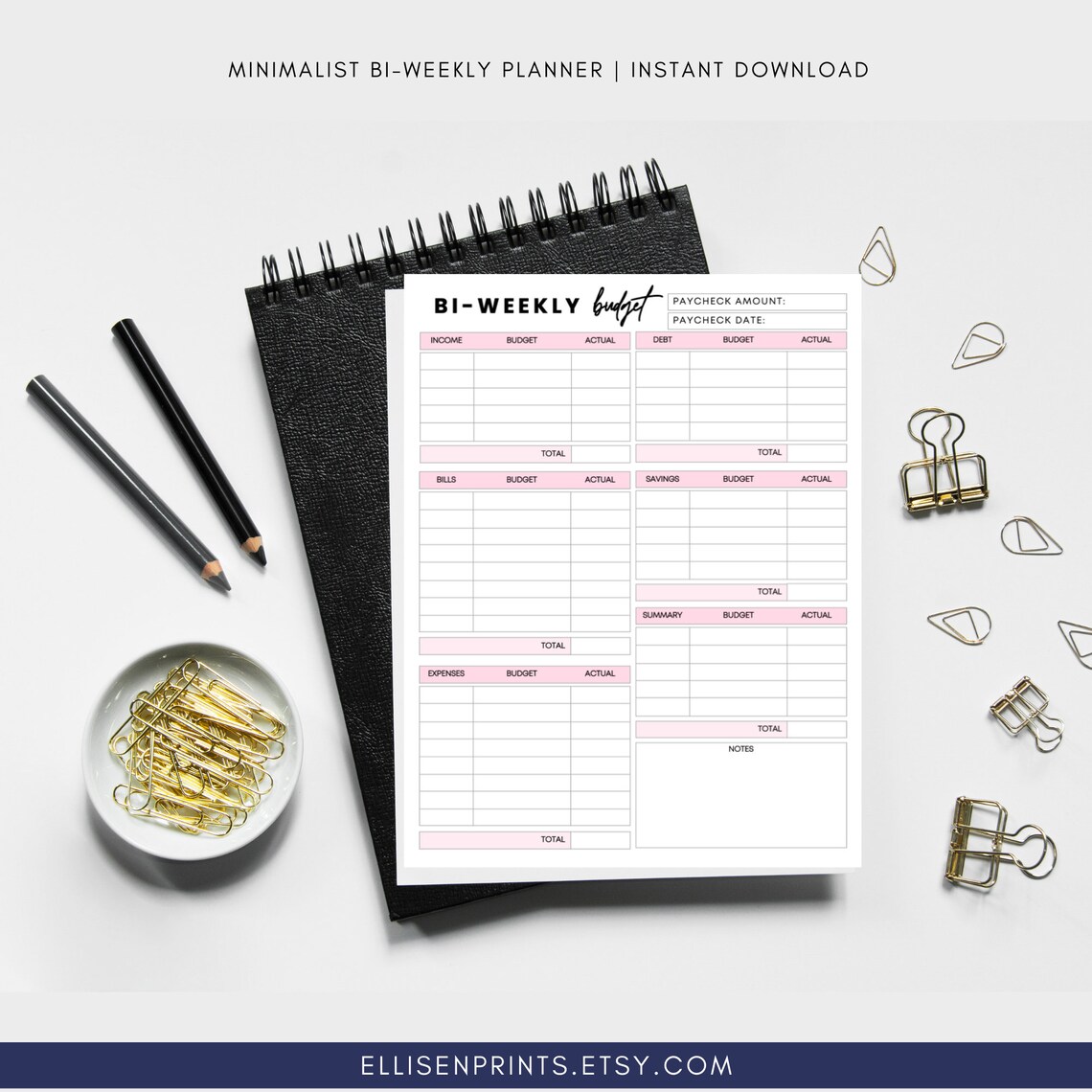 Printable Weekly Budget Planner Budget Planner Printable Weekly Budget ...