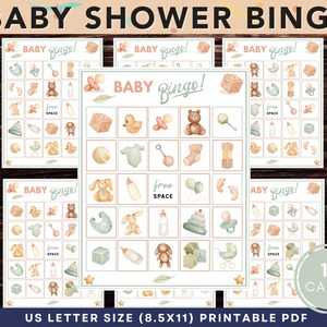 Fun and Engaging Games Baby Shower Games |baby Shower Bingo Game | 15 ...