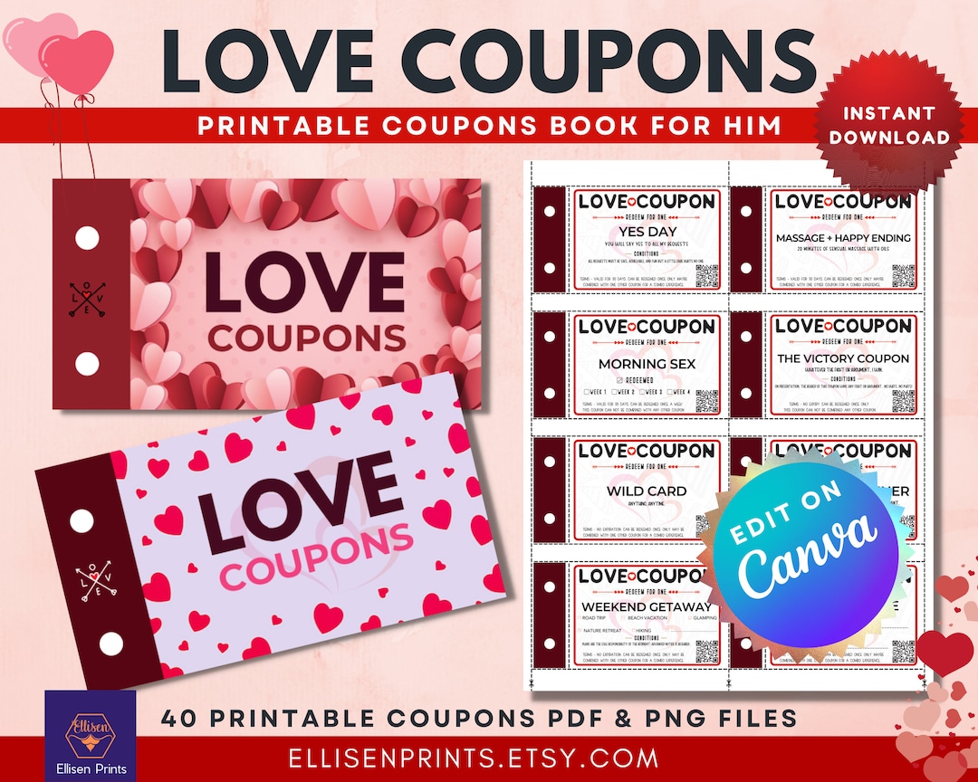 Fun and Flirty Love Coupons | Steamy Love Coupons | Unique Love Coupons ...