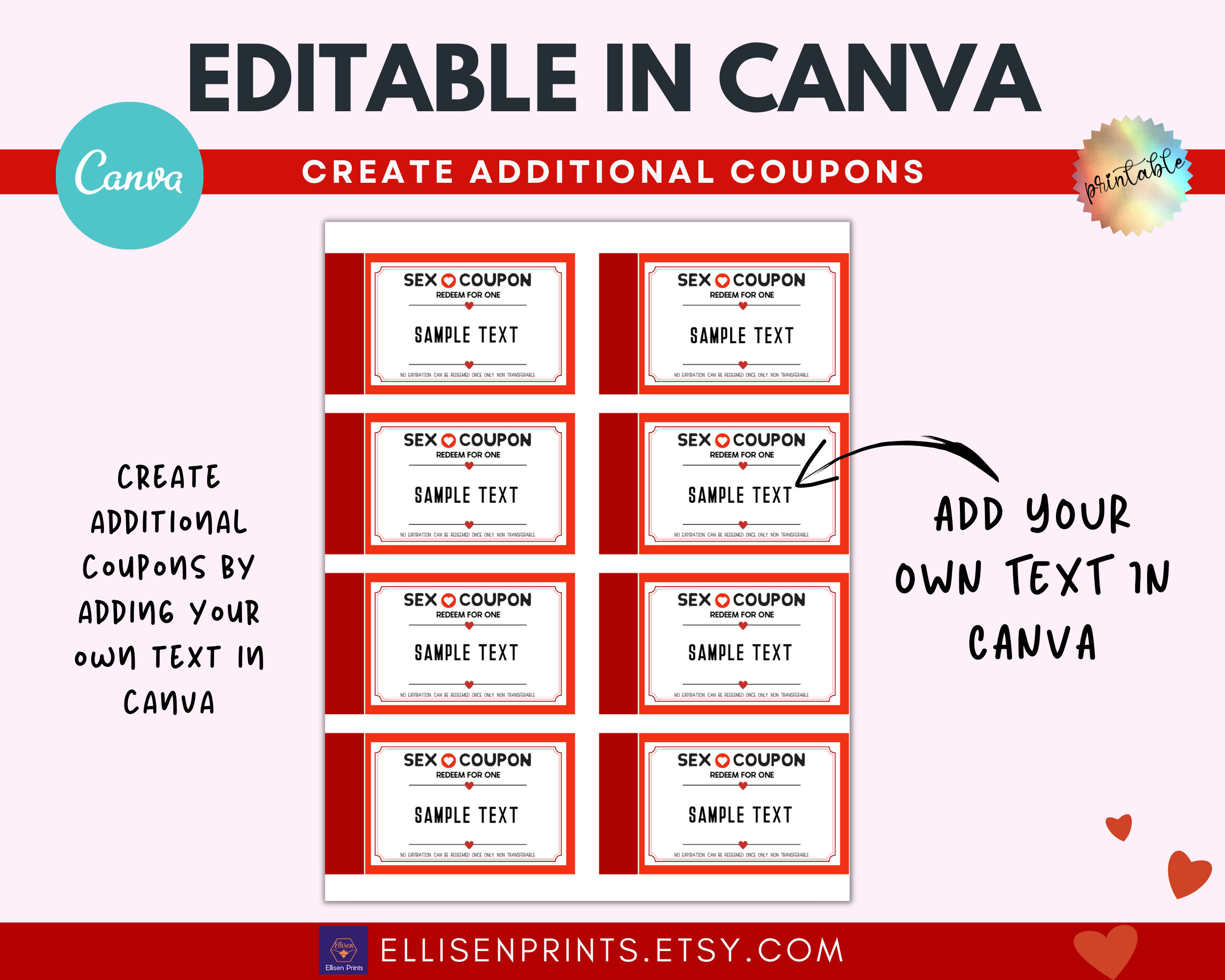 Fun and Flirty Love Coupons | Steamy Love Coupons | Unique Love Coupons ...