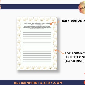 30 Days Affirmation and Manifestation Journal, Printable Affirmation ...