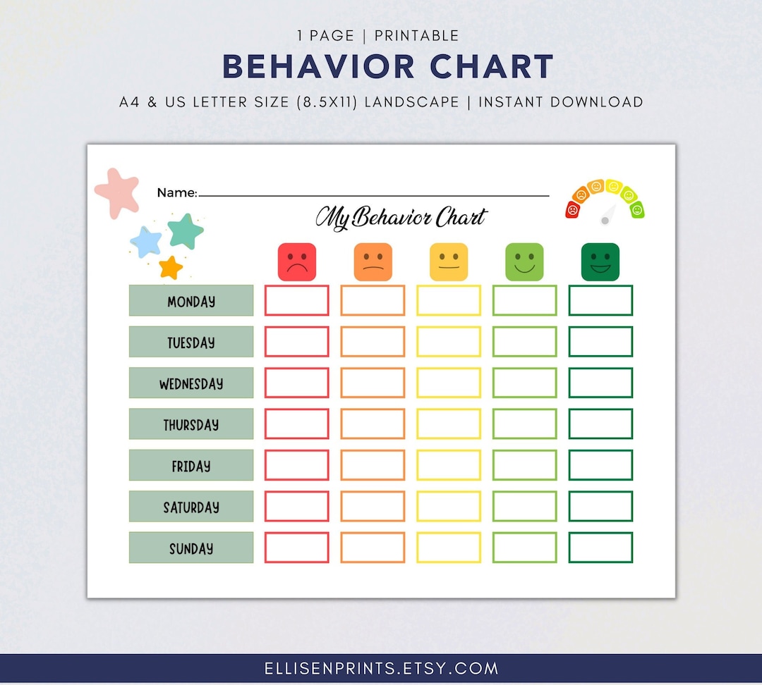 Colourful Chart for Kids | Behavioral Chart | Potty Training Fun ...