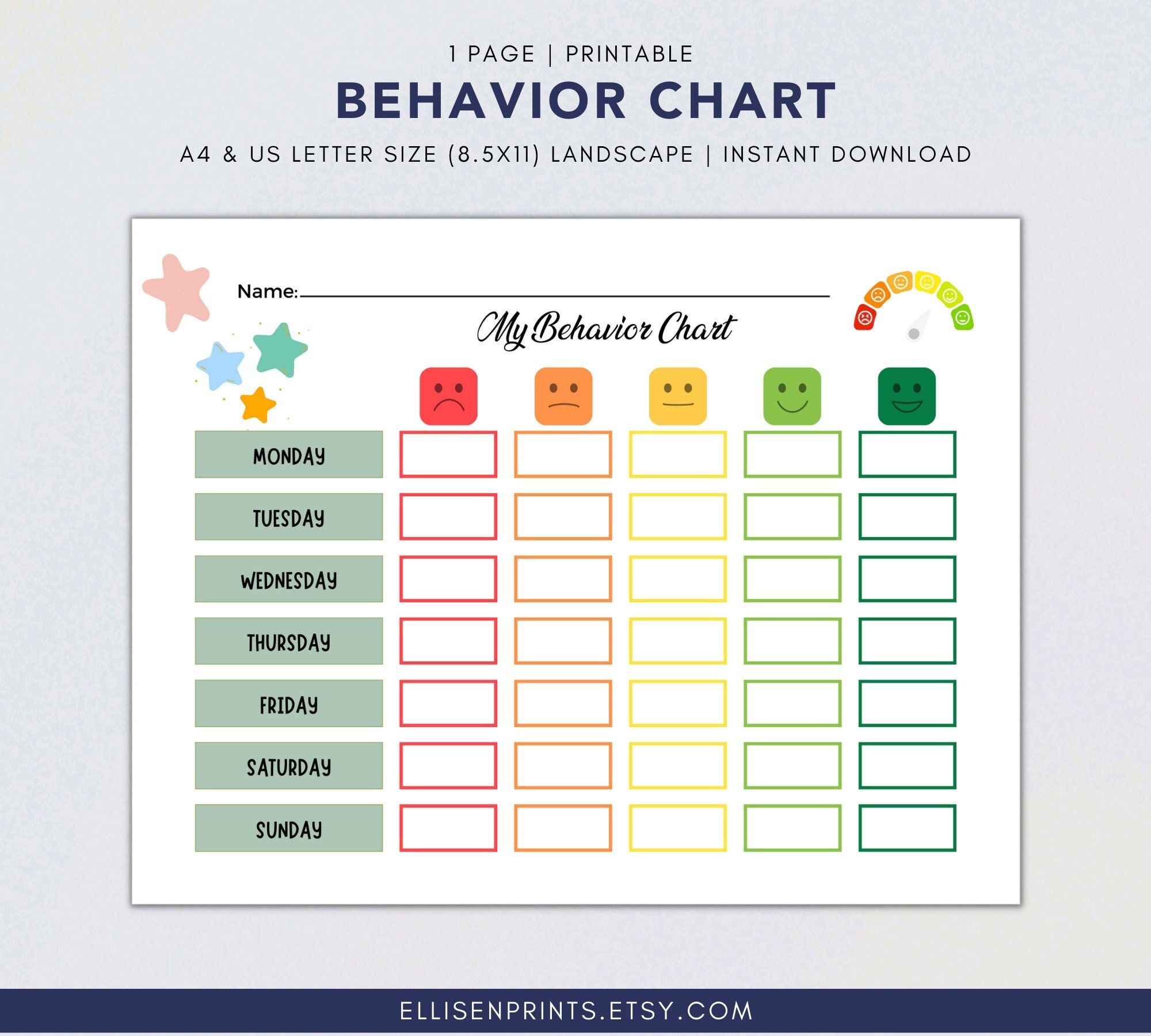 Colourful Chart for Kids | Behavioral Chart | Potty Training Fun ...