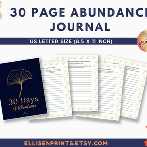 30 Days Affirmation and Manifestation Journal, Printable Affirmation ...