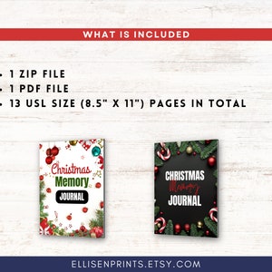 Christmas Memory Journal Printable |christmas Memory Journal Printable ...