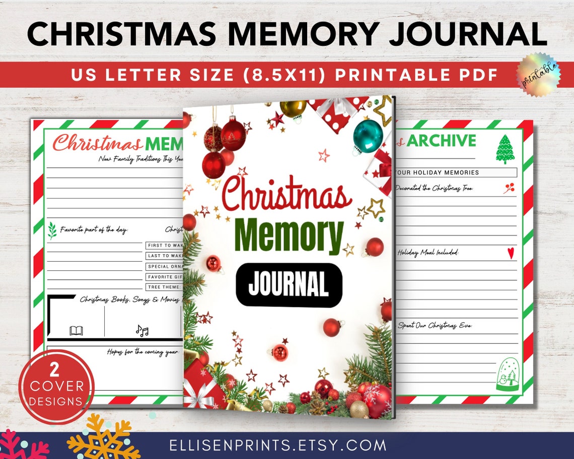 Christmas Memory Journal Printable |christmas Memory Journal Printable ...