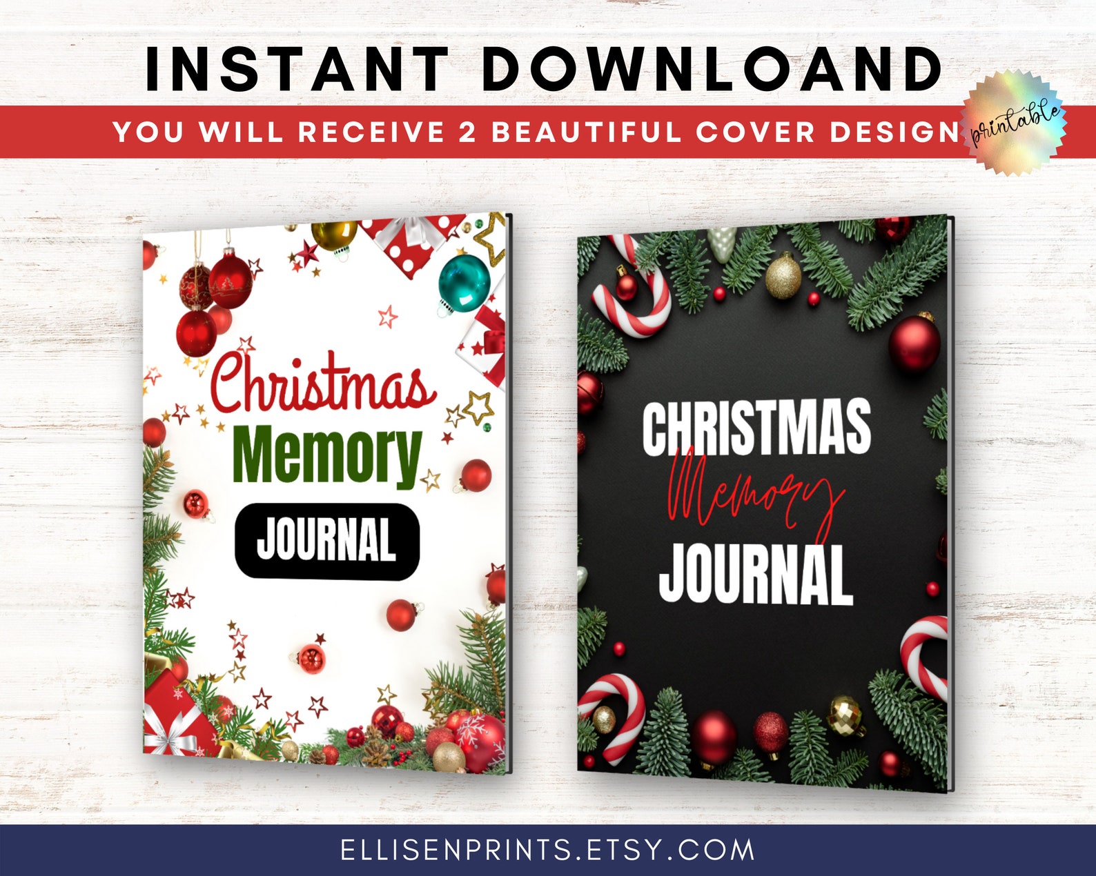Christmas Memory Journal Printable |christmas Memory Journal Printable ...