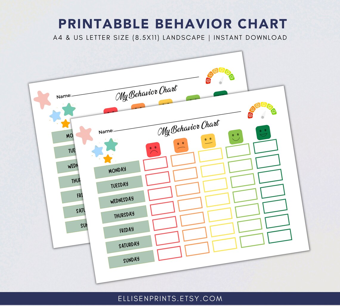 Colourful Chart for Kids | Behavioral Chart | Potty Training Fun ...