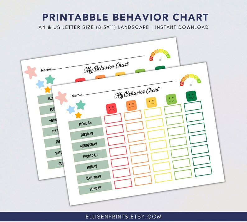 Colourful Chart for Kids | Behavioral Chart | Potty Training Fun ...