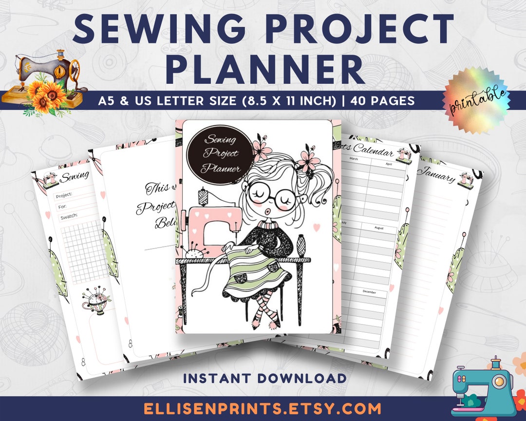 Sewing Organizer | Sewing Productivity Planner | Sewing Time Management ...