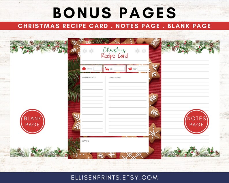 Christmas Memory Journal Printable |christmas Memory Journal Printable ...