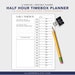 Printable Daily Timebox Planner for Productivity | Focus Timebook ...