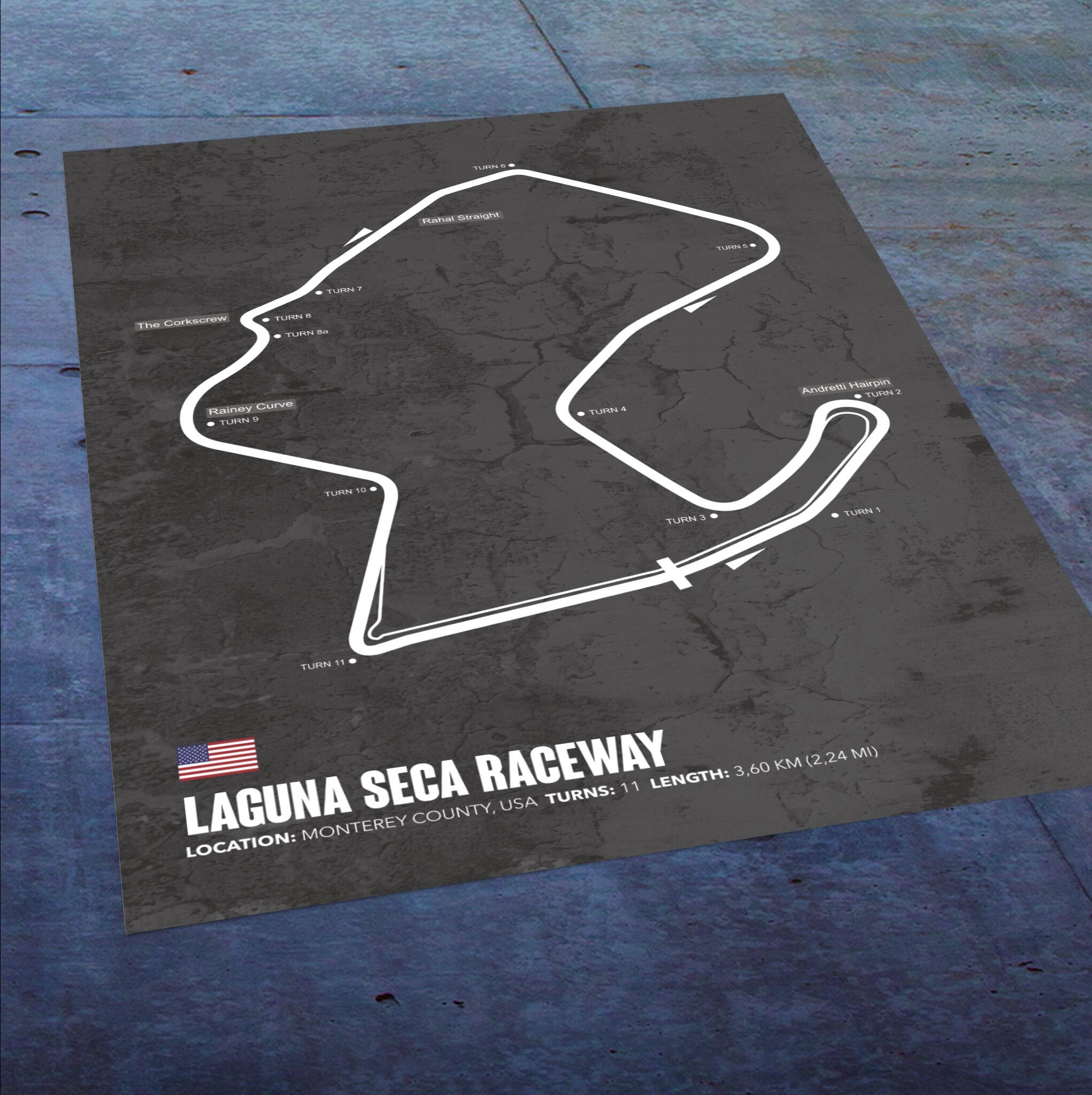 Laguna Seca Raceway - Etsy