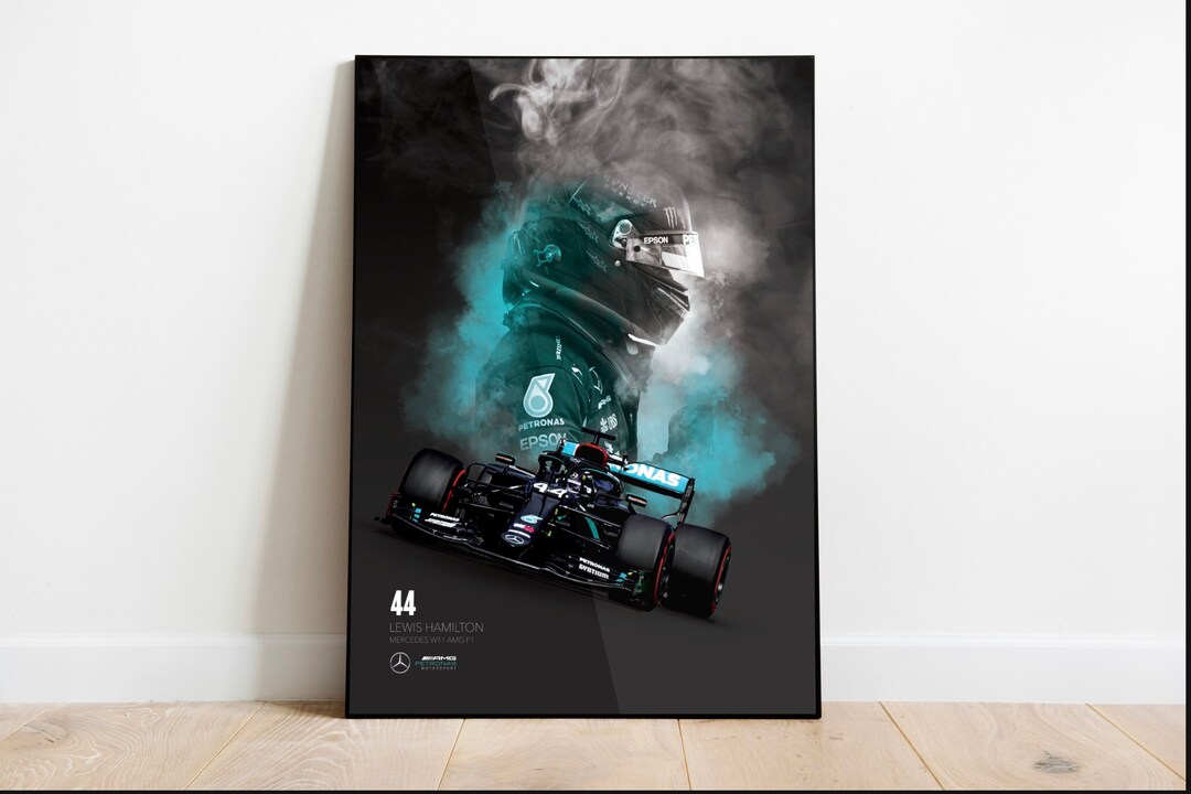 Affiche de Lewis Hamilton - Etsy France