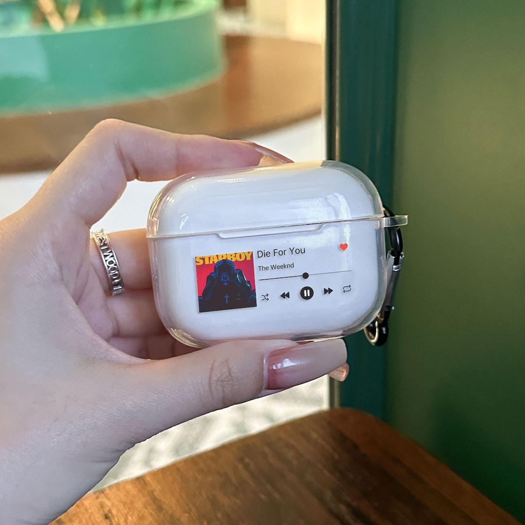 Personalized Clear Album Cover Airpods Case Music Player Song Singer ...