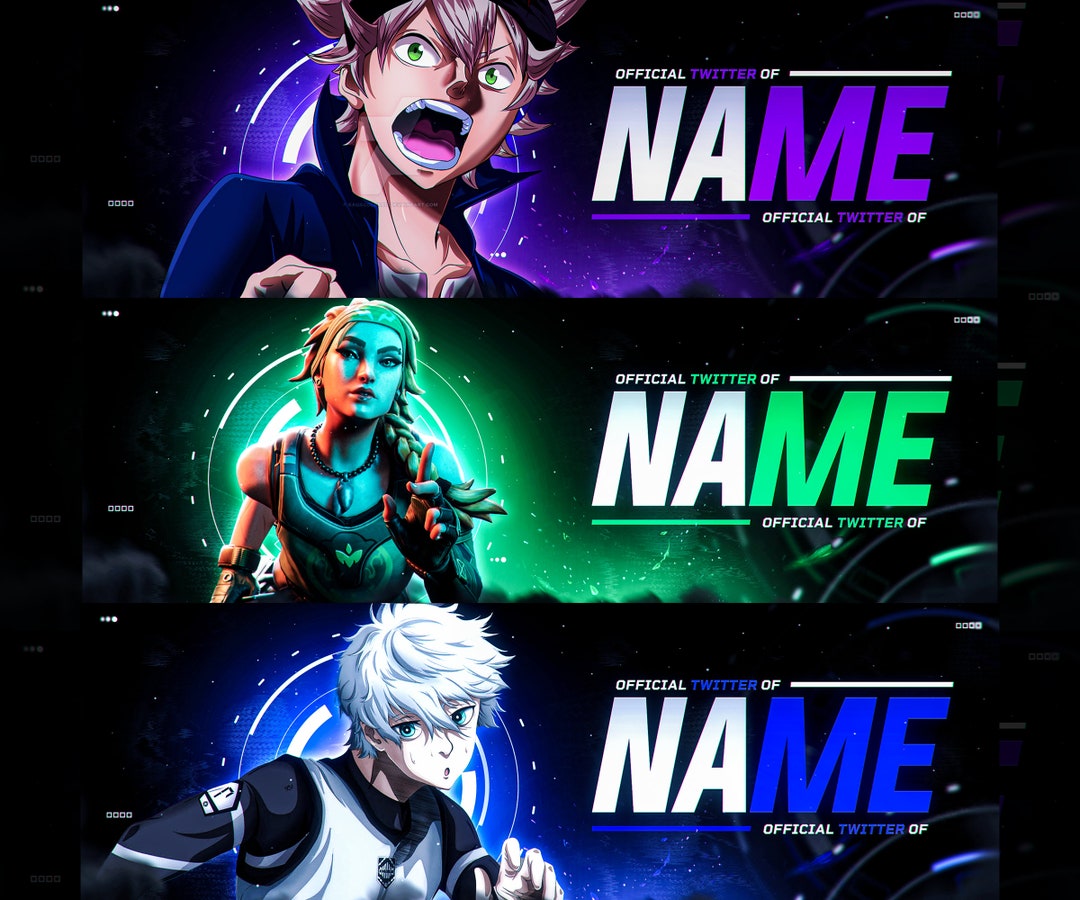Custom Banner Template for Anime Valorant Apex Legends - Etsy Australia