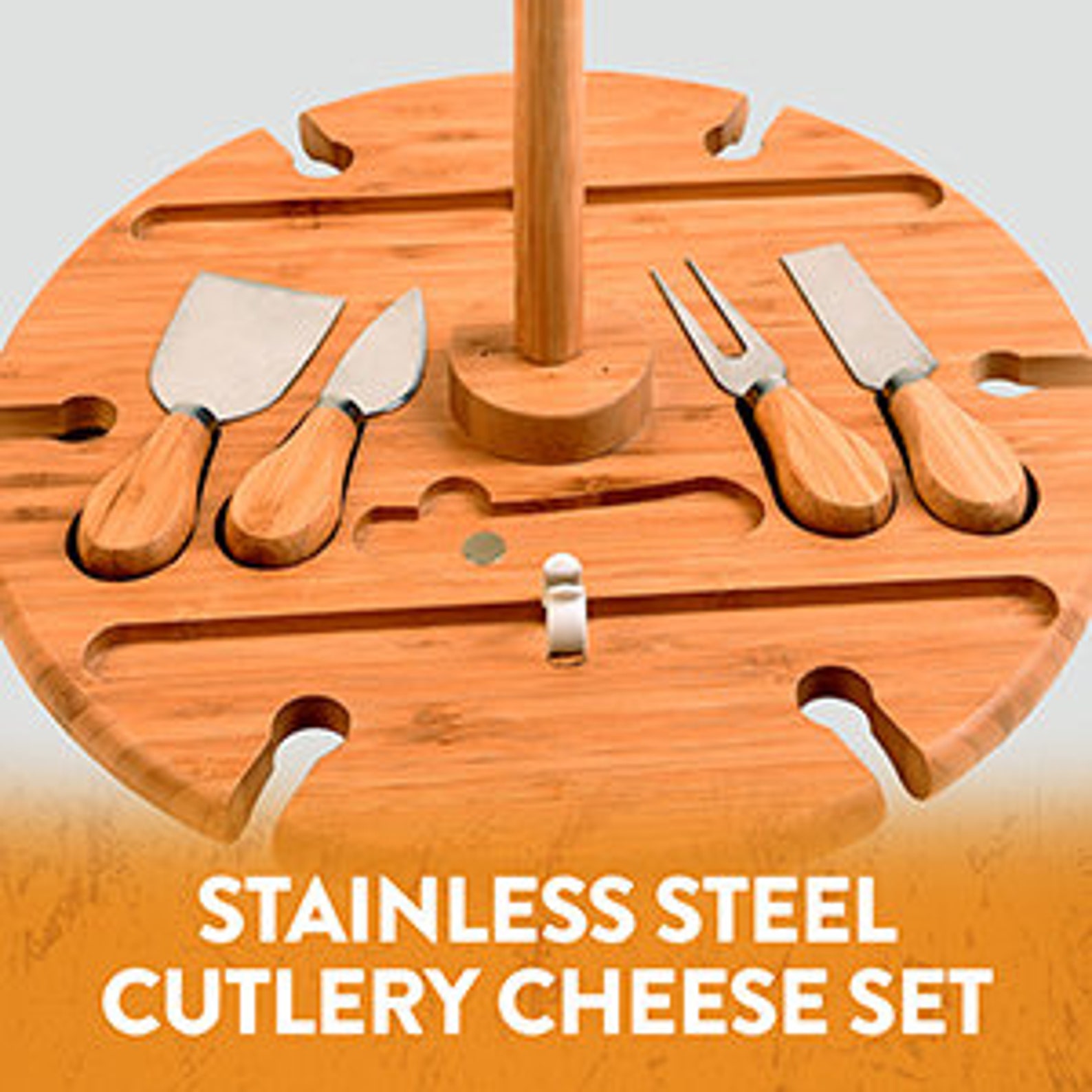 Portable Beach Table for Sand and Grass Natural Tray With 4 | Etsy