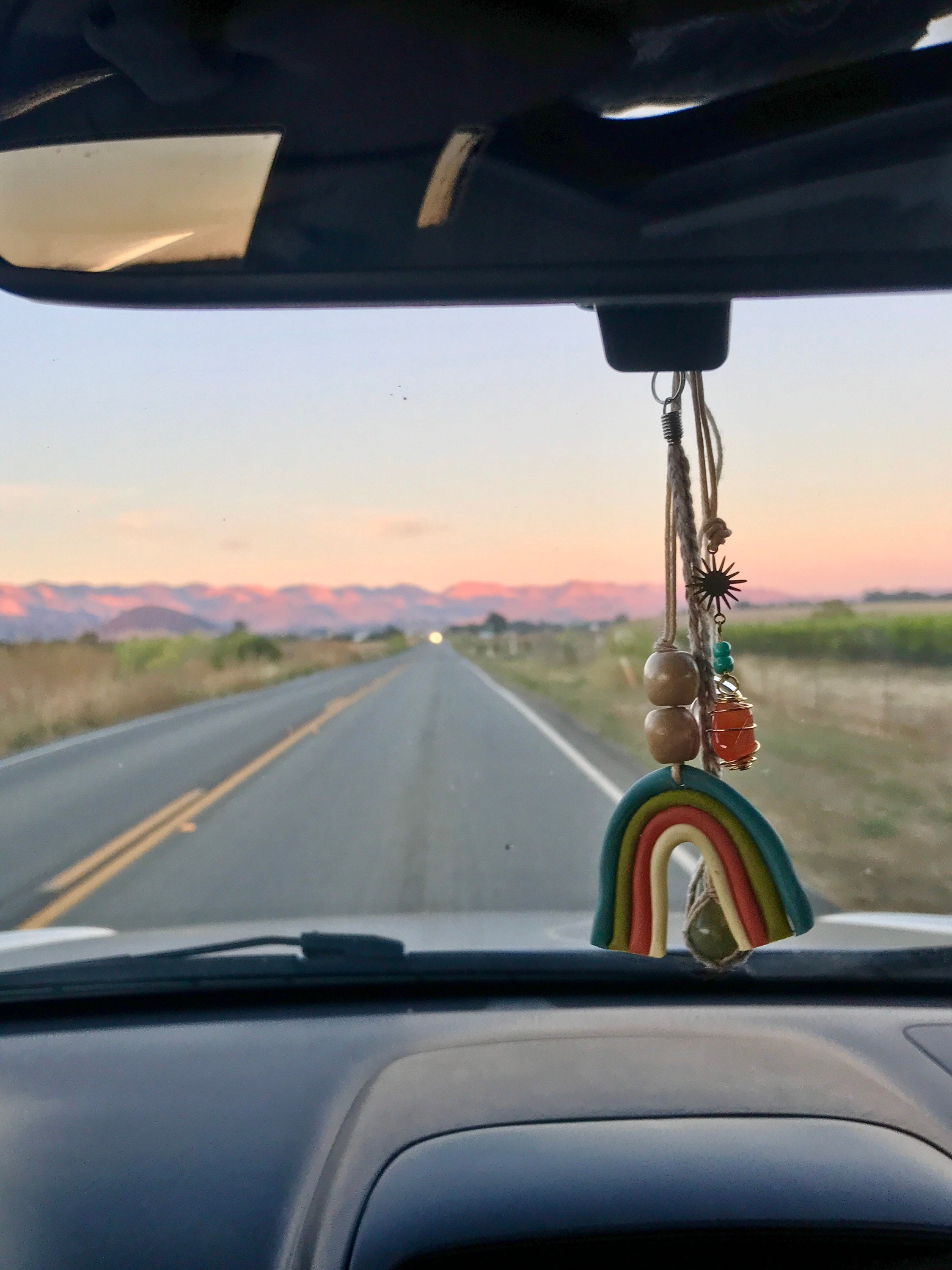 Rainbow Car Hangers | Handmade With Polymer Clay | Retro 60s/70s Style ...