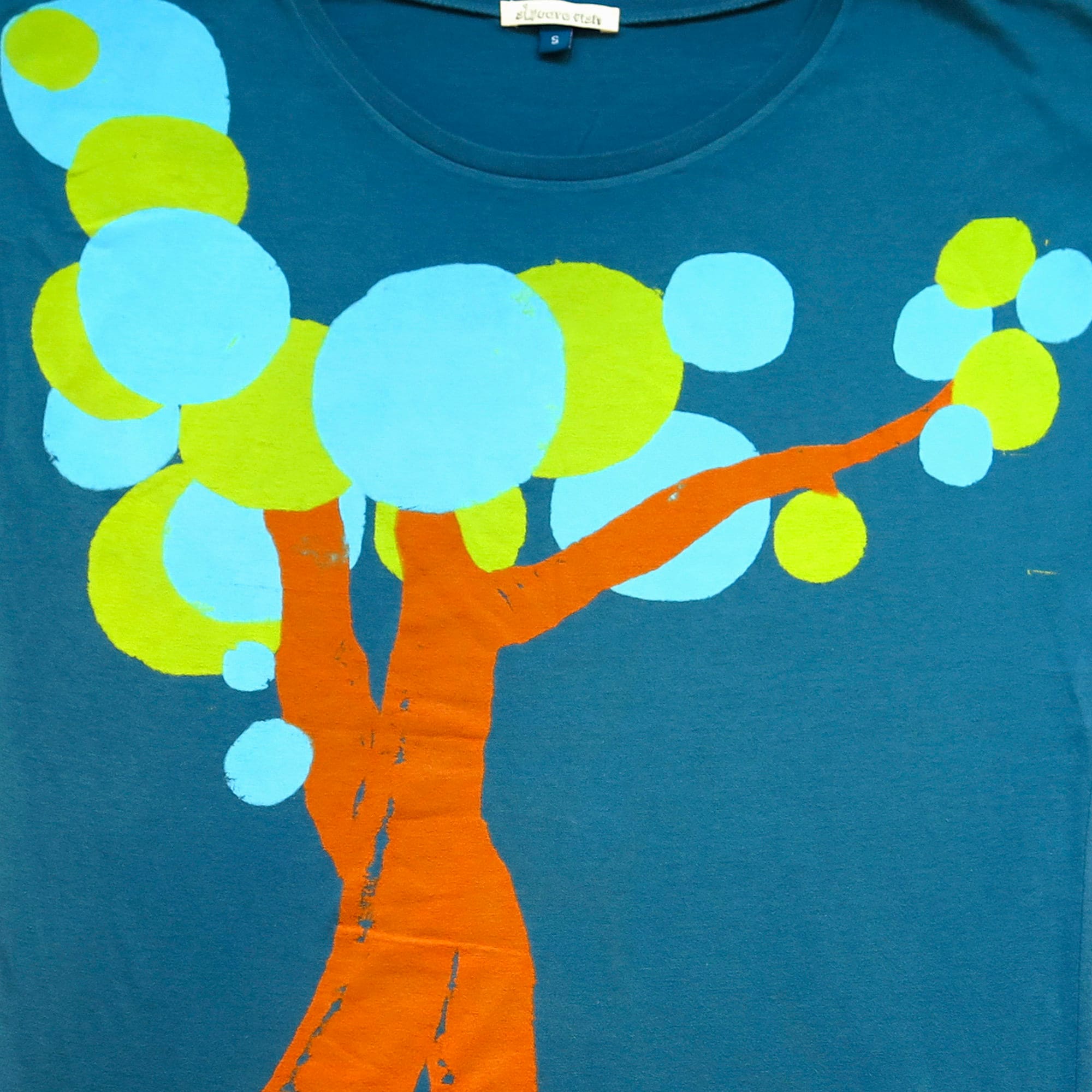 Scoop Neck Tshirt, Tree Shirt Design, Organic Cotton Top, Ethical T ...